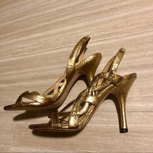Max Studio | Shoes | Max Studio Strappy Gold Sandals Seahorse | Poshmark